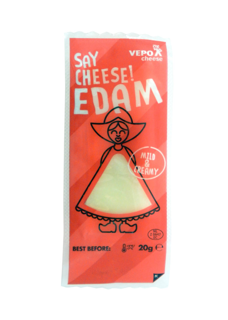 Edam cheese portions 20g - Vepo Cheese